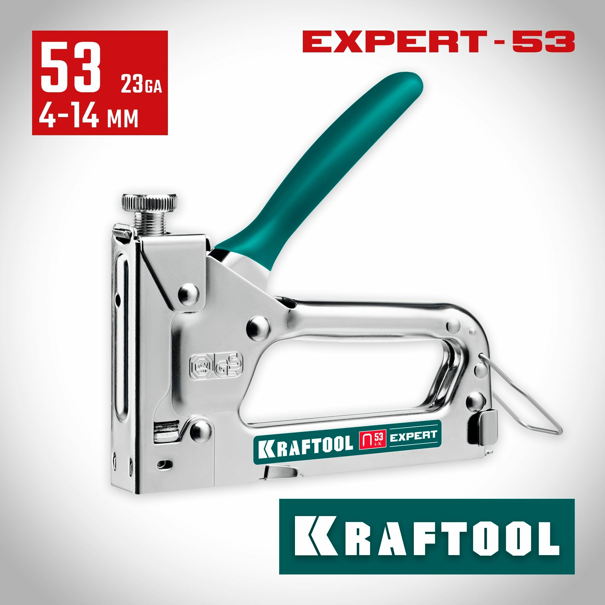 Степлер строительный KRAFTOOL степлер стальной, компактный 3187_z01