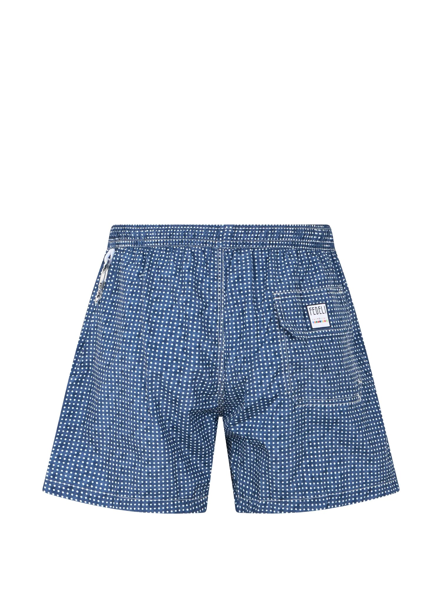 Шорты для плавания FEDELI Polka-dot drawstring swim shorts, размер 46, blue — фото 1