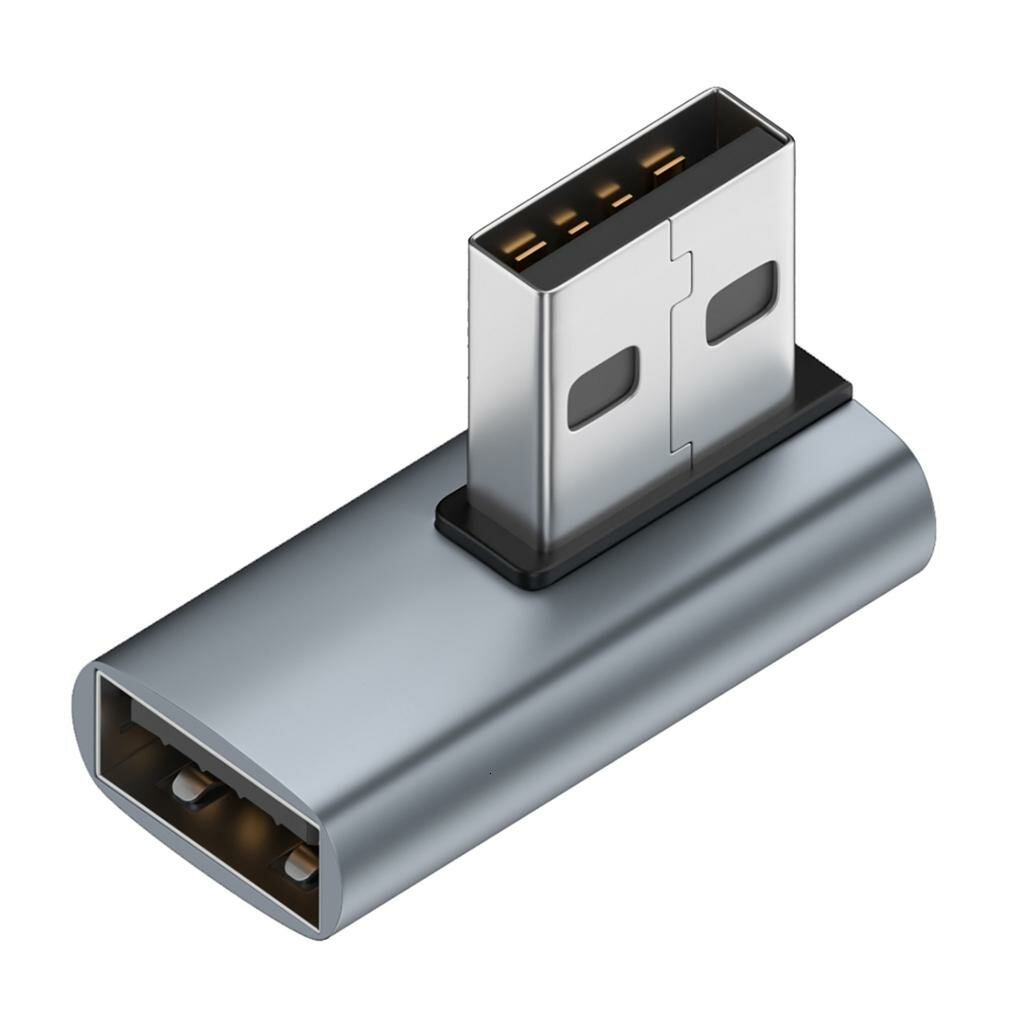 USB 3.0 переходник «мама-папа» под углом 90°, Средняя обратная сторона
