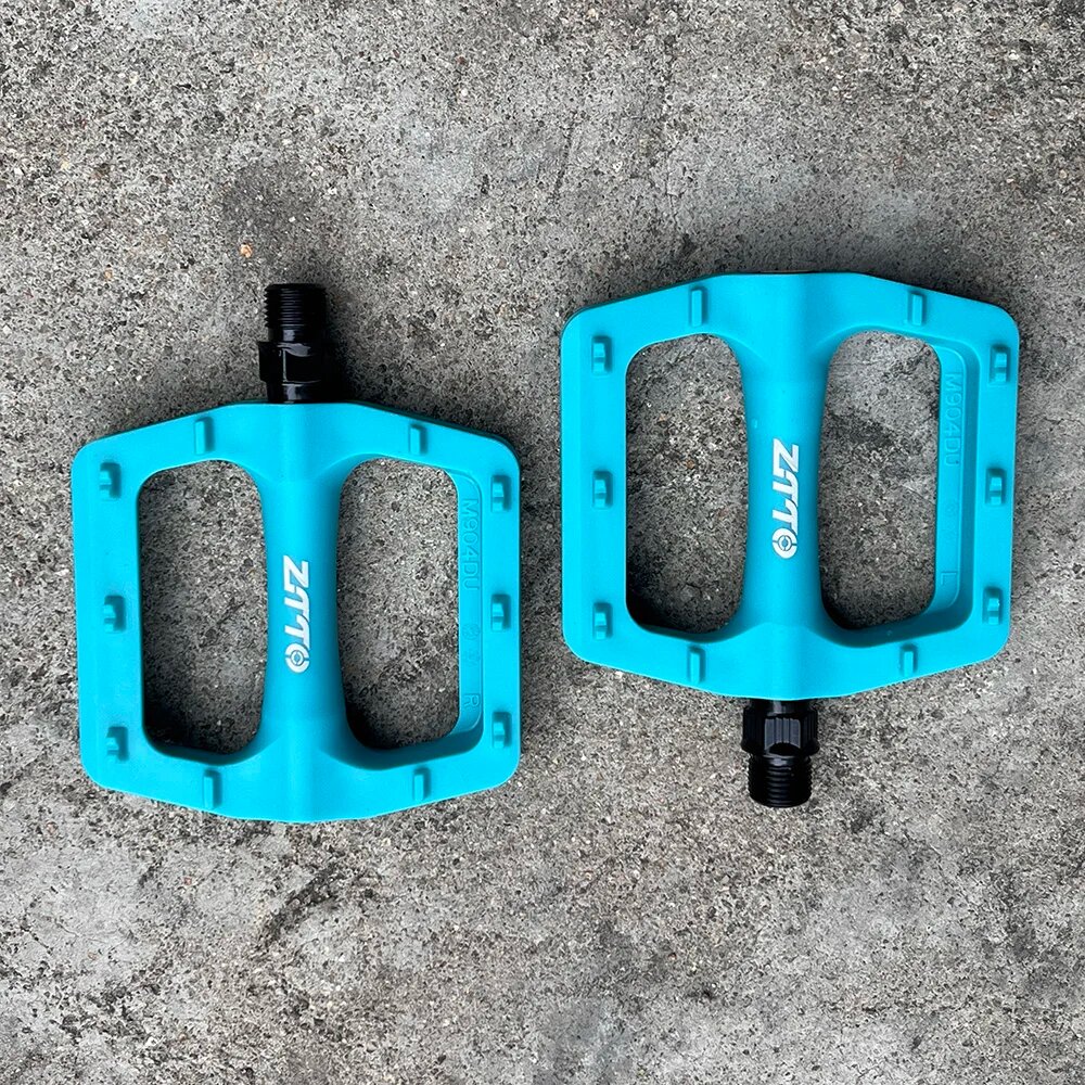 Педали ZTTO Ultralight 218г черные пластиковые Blue