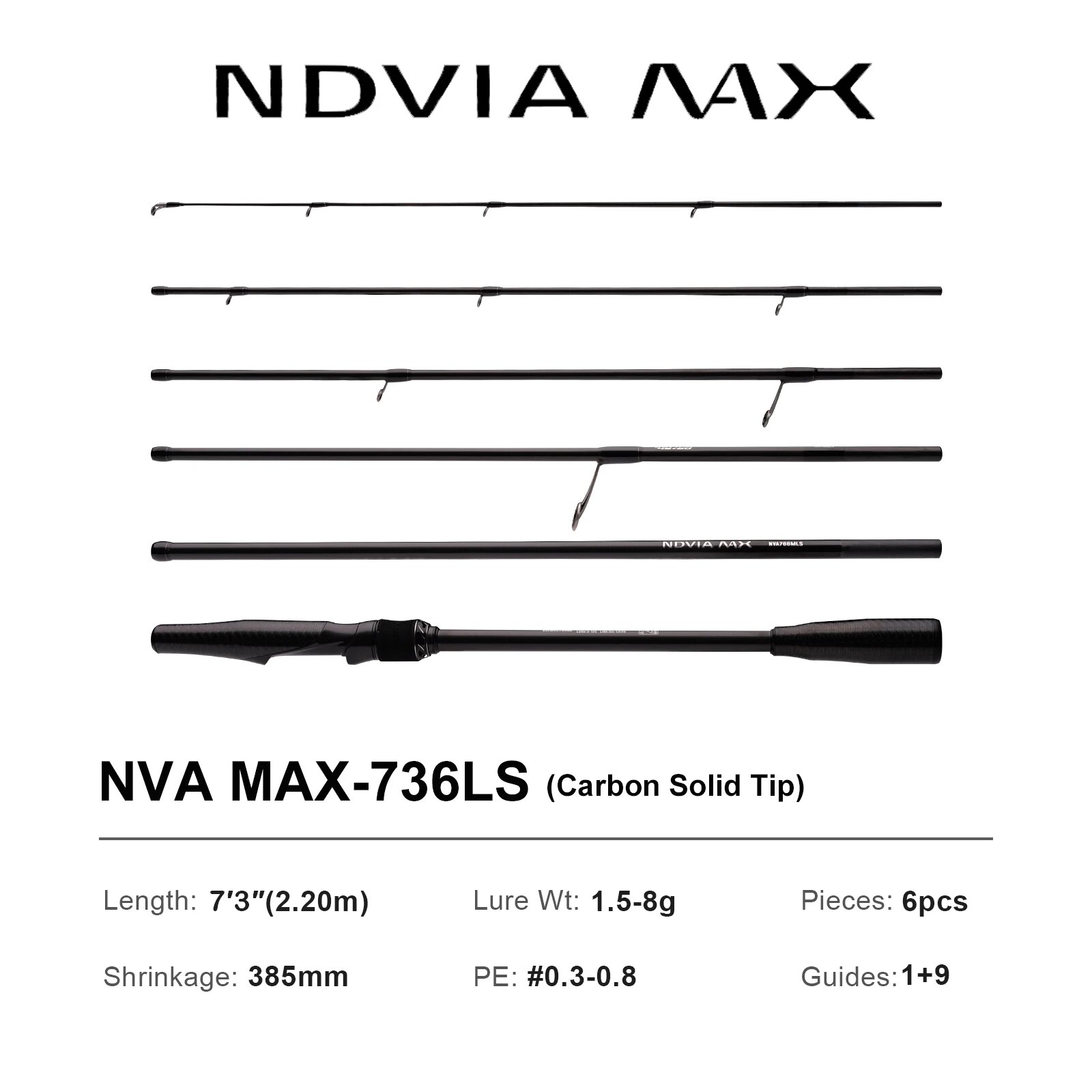 PURELURE NEW NDVIA MAX Ajing And Eging Трубчатый наконечник 8 футов 8,3 фута 8,6 фута 1,2-10 г Мягкая приманка и EGI F/MF Action Perch Pike Zander Squid