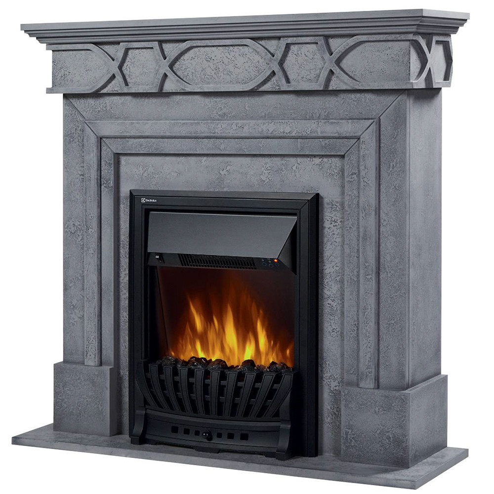Каминокомплект Firelight Очаг Classic EFP/P-1020LS + портал Antico Classic серый