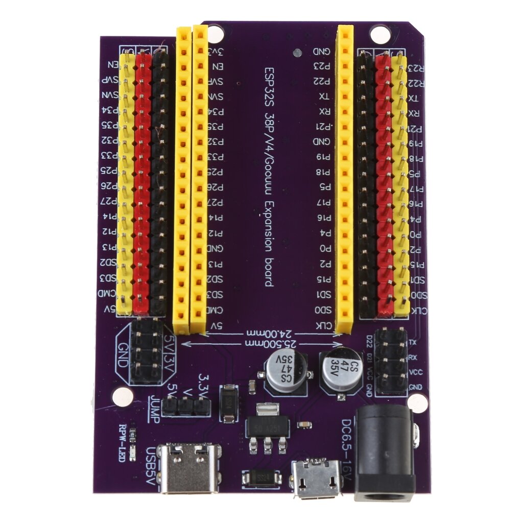 Плата разработки ESP32 38P Поддерживает Интерфейс WiFi + Bluetooth CP2102 TypeC