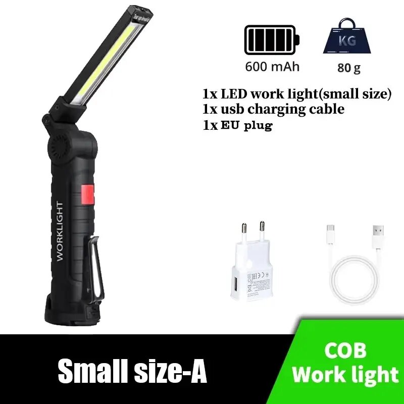Портативный фонарик Heinast COB 1000 люмен small-EU plug