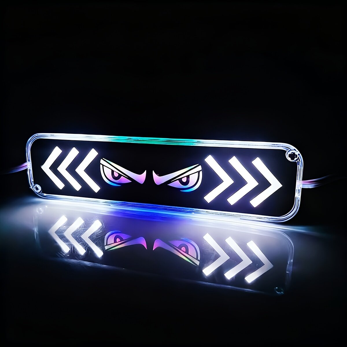 LED квадратный неоновый свет 12V для автомобиля и мотоцикла, белый, высокая яркость, вспомогательный свет безопасности