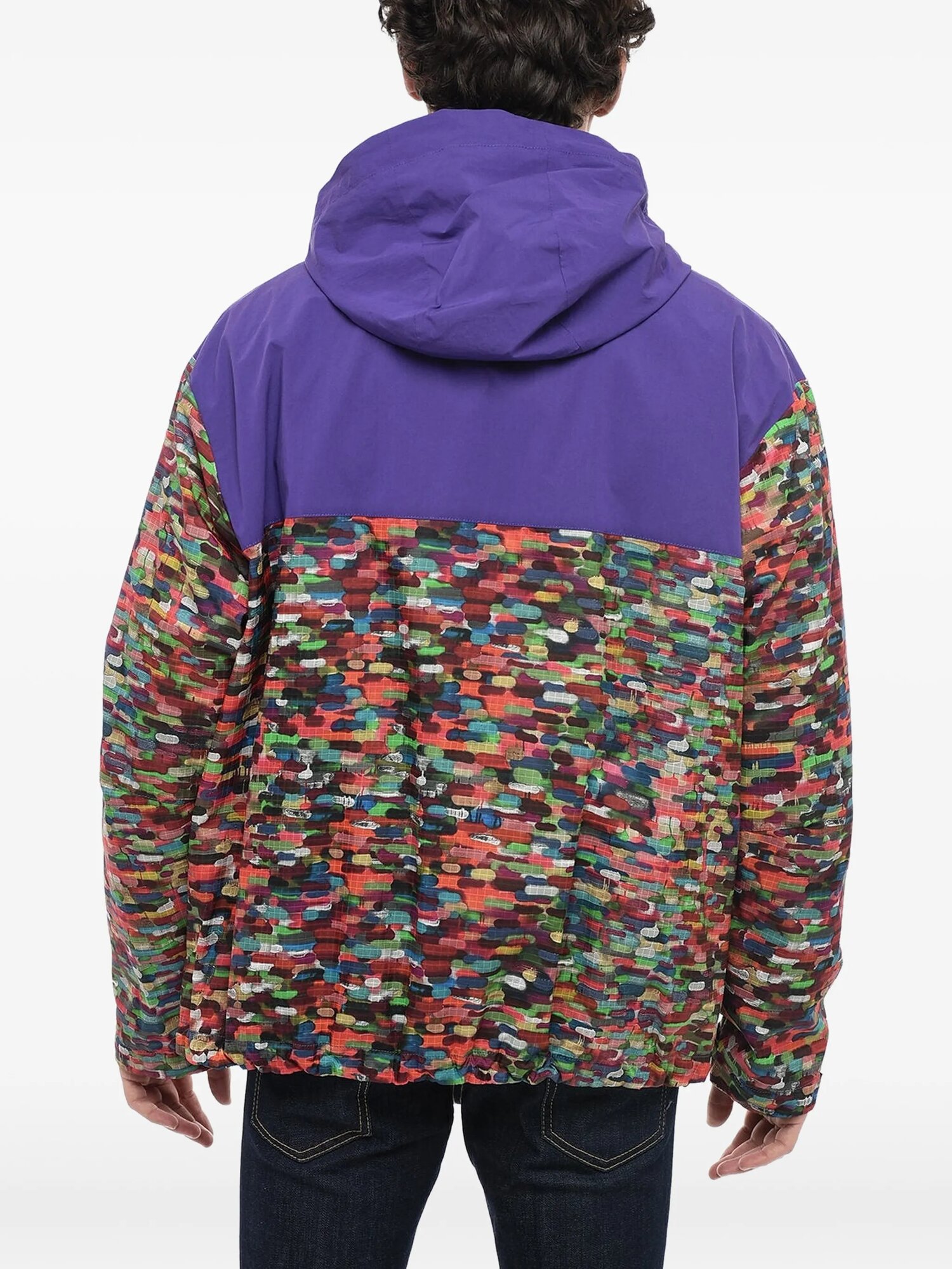 Куртка DSQUARED2 Logo-print panelled jacket, размер 50, purple — фото 1