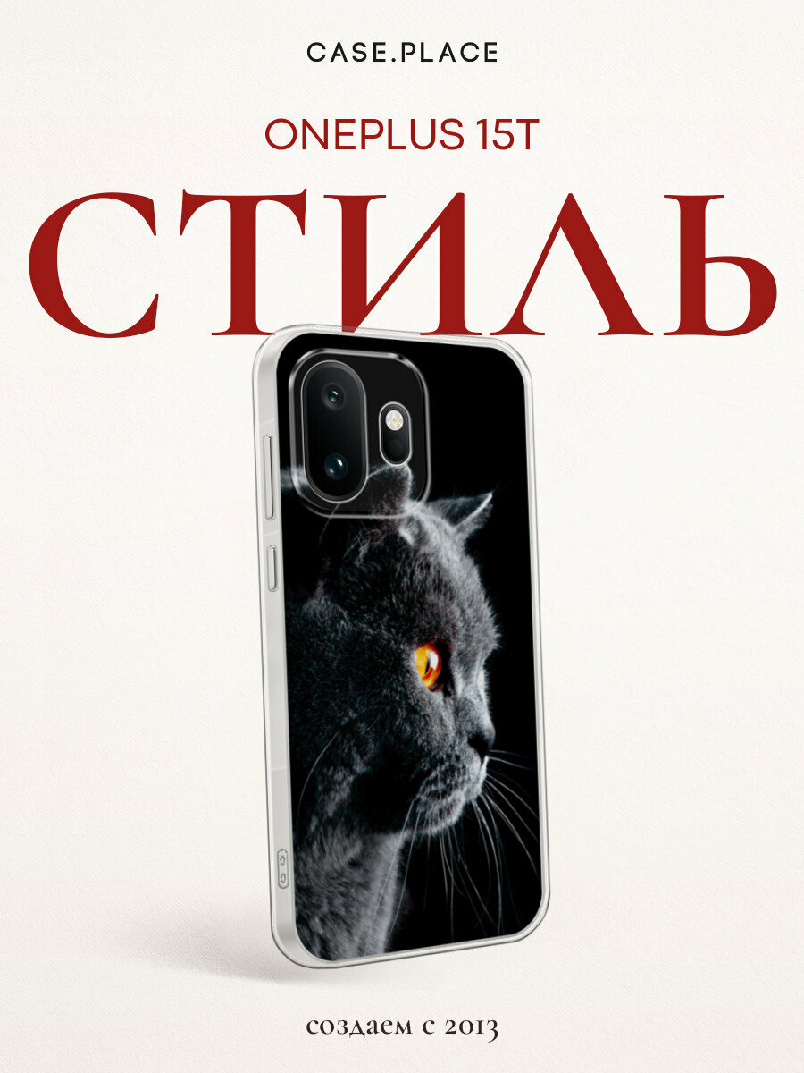 Чехол на Oneplus 15T / Ван Плас 15T с принтом Благородный кот британец
