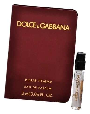 Женский парфюм D&G Pour Femme 2 мл - миниатюра / Дольче Габбана Пур Фам