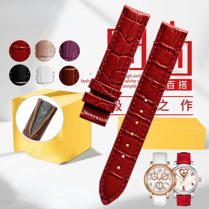 Ремешок из натуральной кожи для часов Tissot Lady Heart Yunchi T050207 T050210a T050217a
