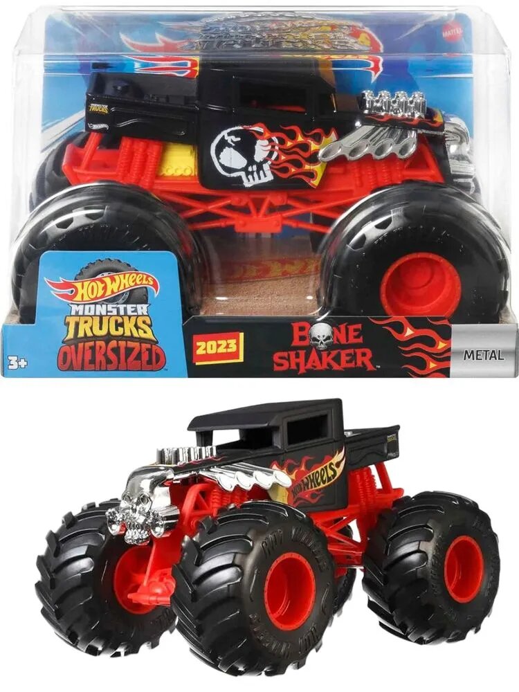 Машинка Hot Wheels - Monster Trucks 1:24 - Bone Shaker