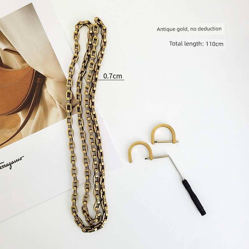 Dior CD Chain без застежки, 110 см общая длина, замена для модификации сумок