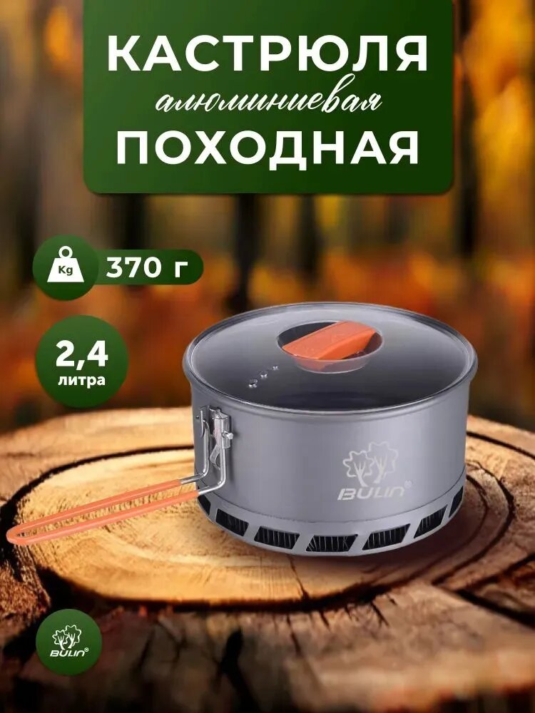 Кастрюля походная BULin S2500, 2100мл