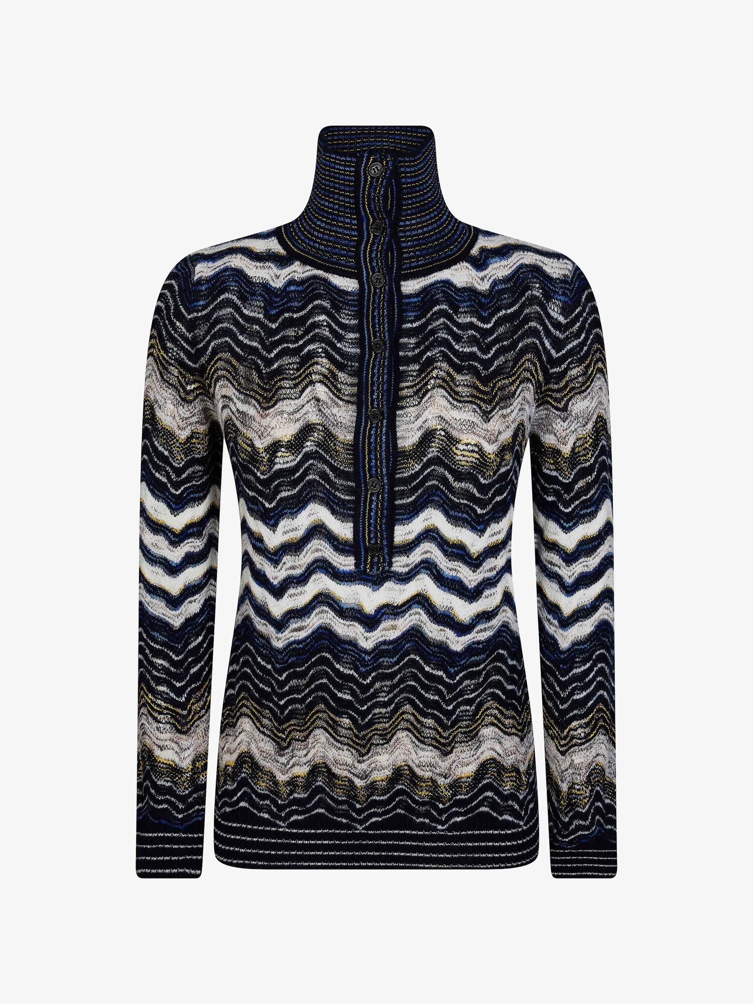 Джемпер Zig zag-pattern high-neck jumper