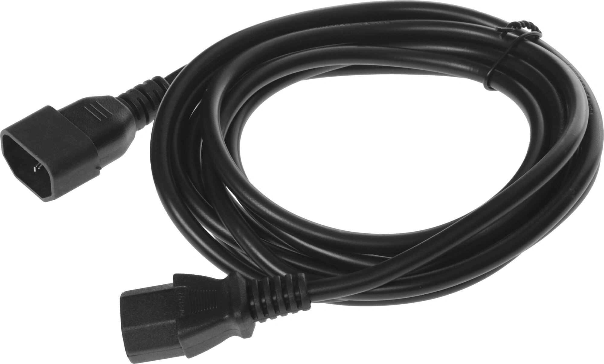 Кабель-удлинитель KingPrice KP-PC-C13-C14-3m IEC C13 IEC C14 3м черный