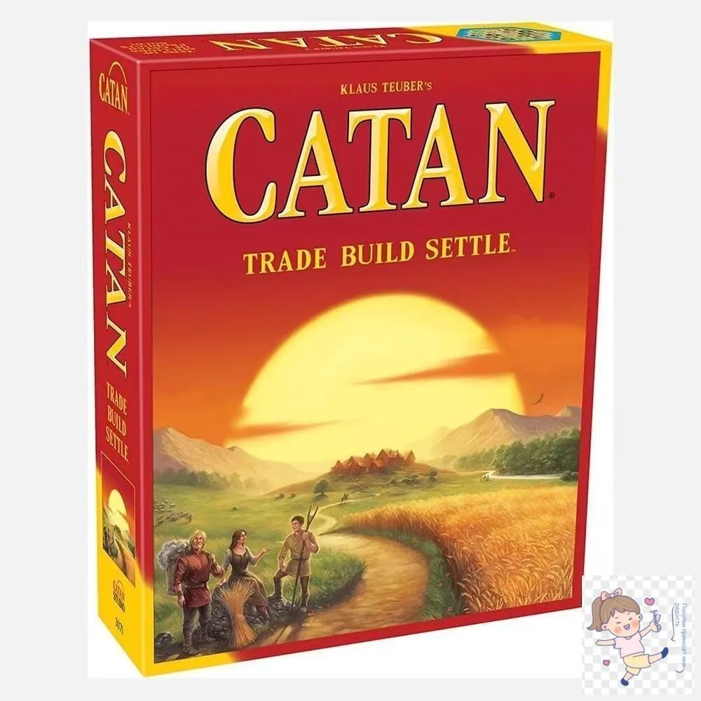 Настольная игра Catan Колонизаторы, Настольная игра, ABS пластик, Красный, 3-4 игрока, 60-90 мин