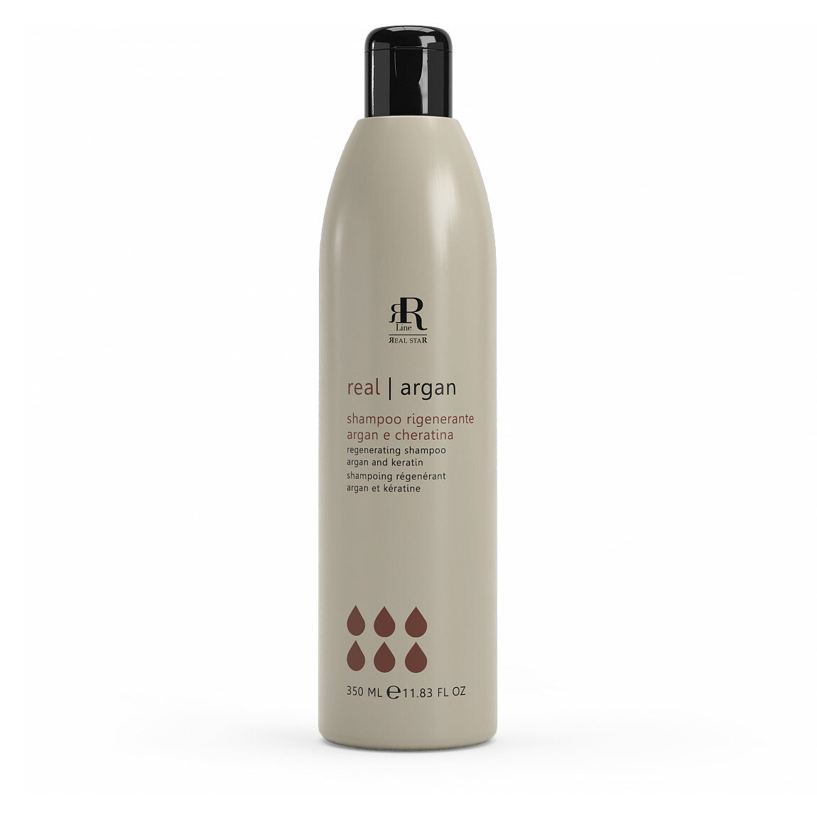 Шампунь для сухих и поврежденных волос «Аргана и кератин» RR Line Real Argan, 350 мл