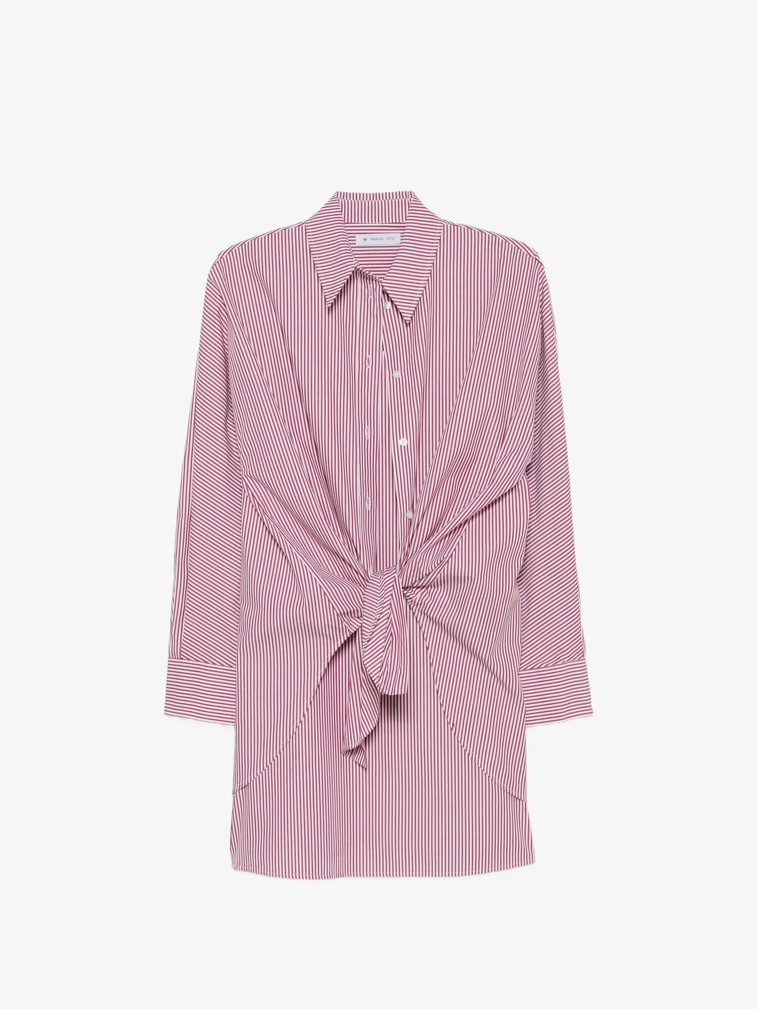 Платье Manuel Ritz Striped knot-detail mini dress