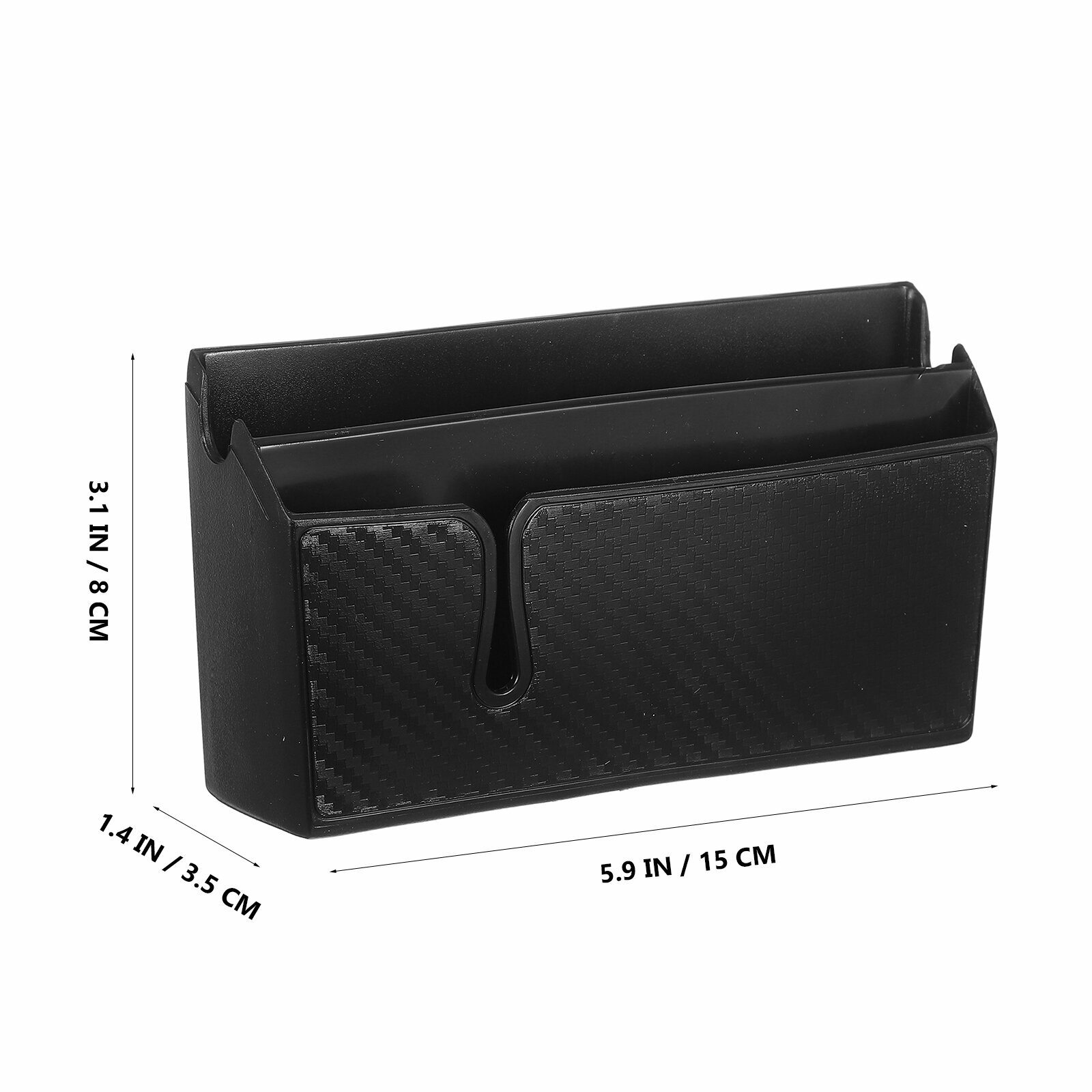 Органайзер Для Авто Самоклейка На Приборную Панель Размер 15x14x8 Cm Чёрный