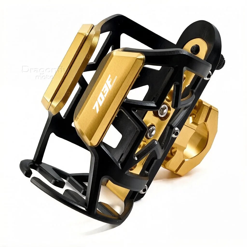 Держатель стакана/бутылки для мото Zontes 703F, Gold