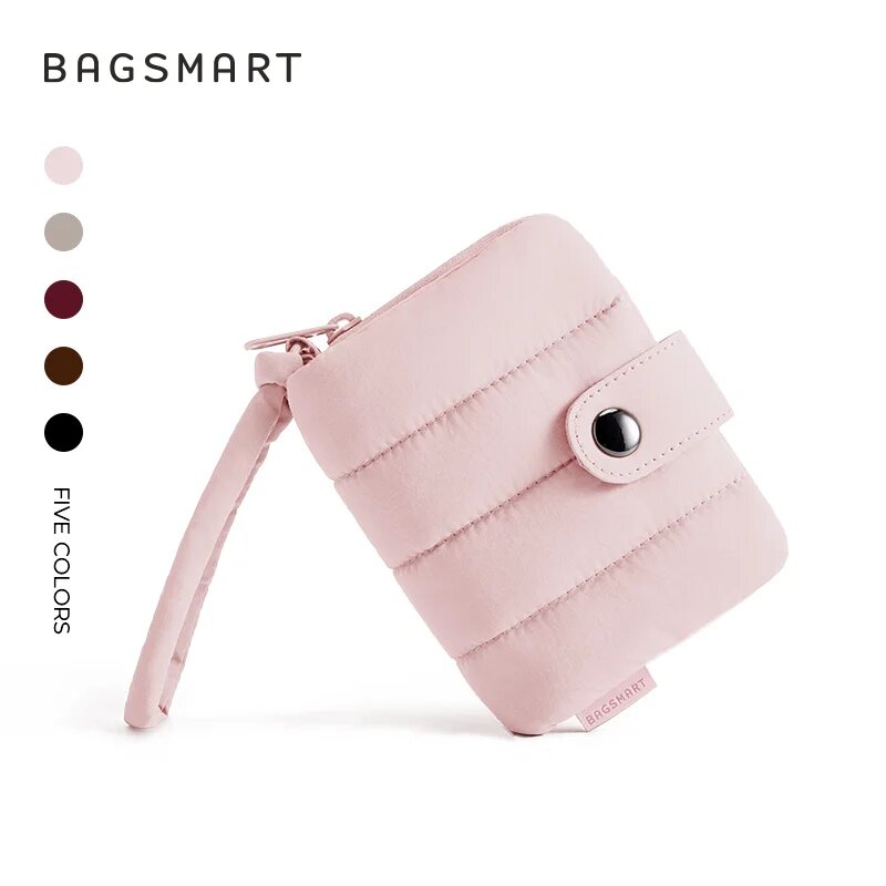 BAGSMART Мини-кошелек из полиэстера Розовый, Розовый
