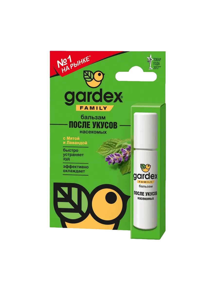 Gardex Family Бальзам после укусов роликовый 7 мл 1 шт