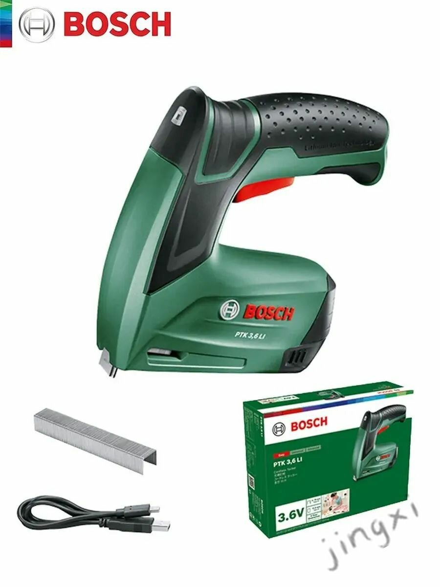 Степлер строительный электрический Bosch PTK 3.6 LI Tacker