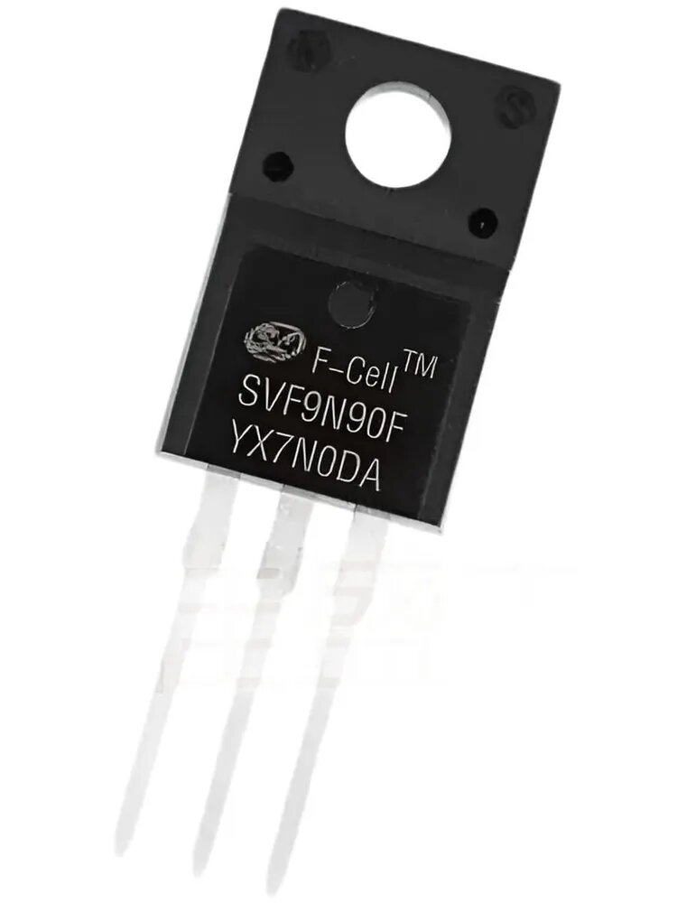 10 шт SVF9N90F TO-220F, N-канальный, 900В, 9А Полевой транзистор (MOSFET)
