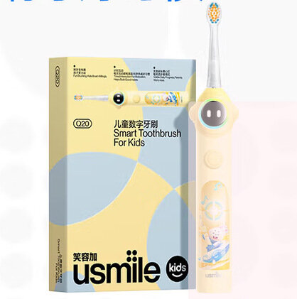 Usmile Q20 детская электрическая зубная щетка с голосовым руководством, соник-волнами, автоматическая, для детей 3-15
