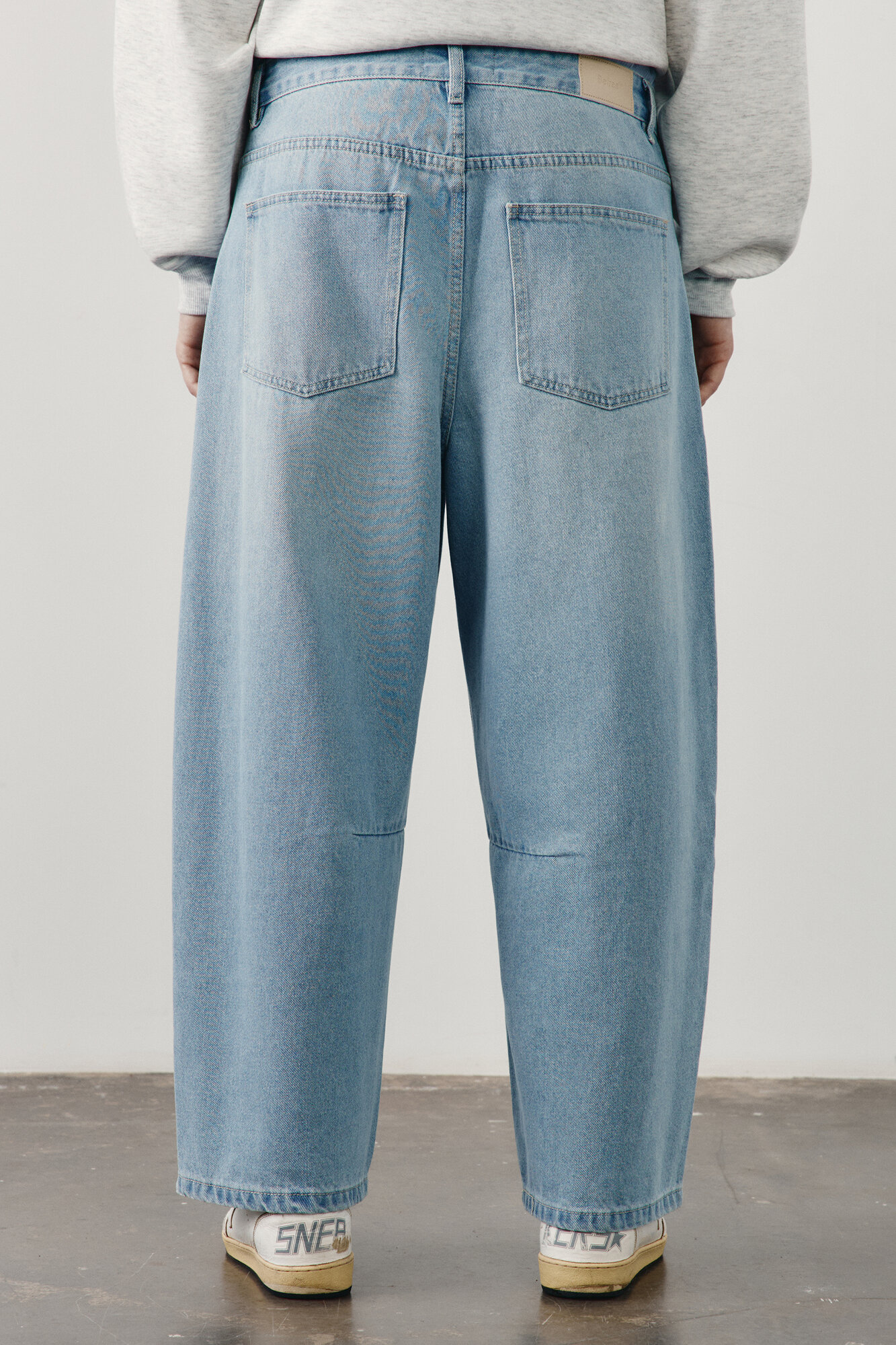 Джинсы широкие Befree basic, размер 32/176 JEAN, голубой индиго — фото 1
