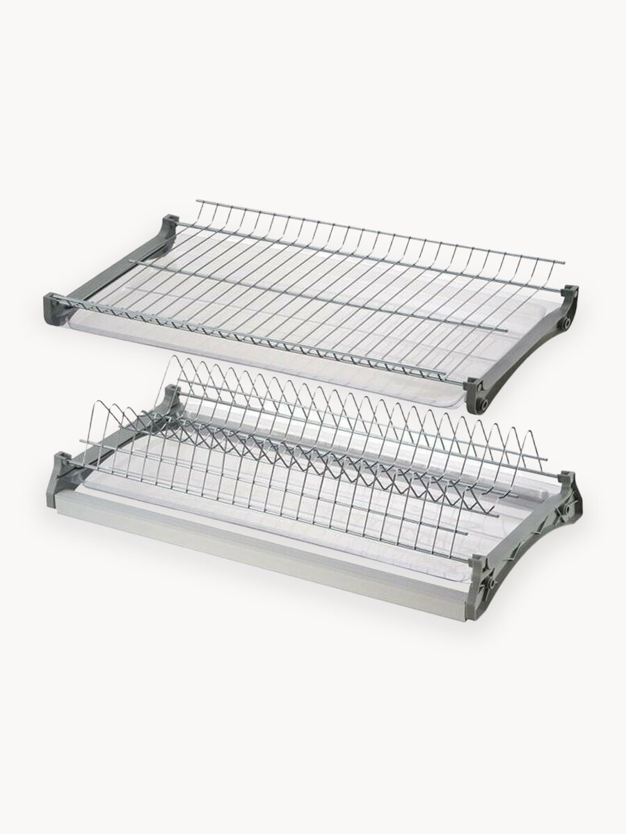 Сушилка для посуды двухуровневая в шкаф 40 см, 36.8 см х 28 см х 11 см