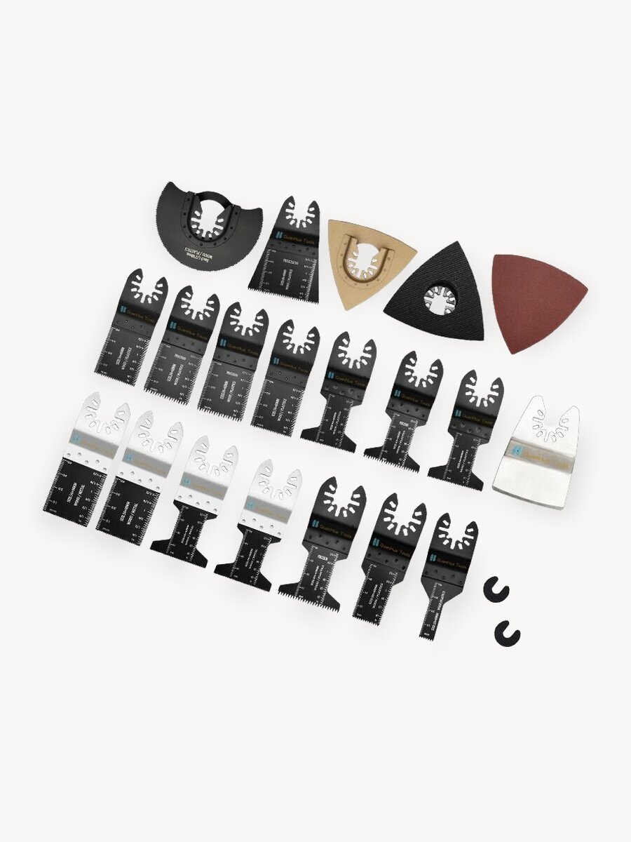 Насадки для реноватора и МФИ 26шт, для дерева, металла, пластика, шлифовка и пиление