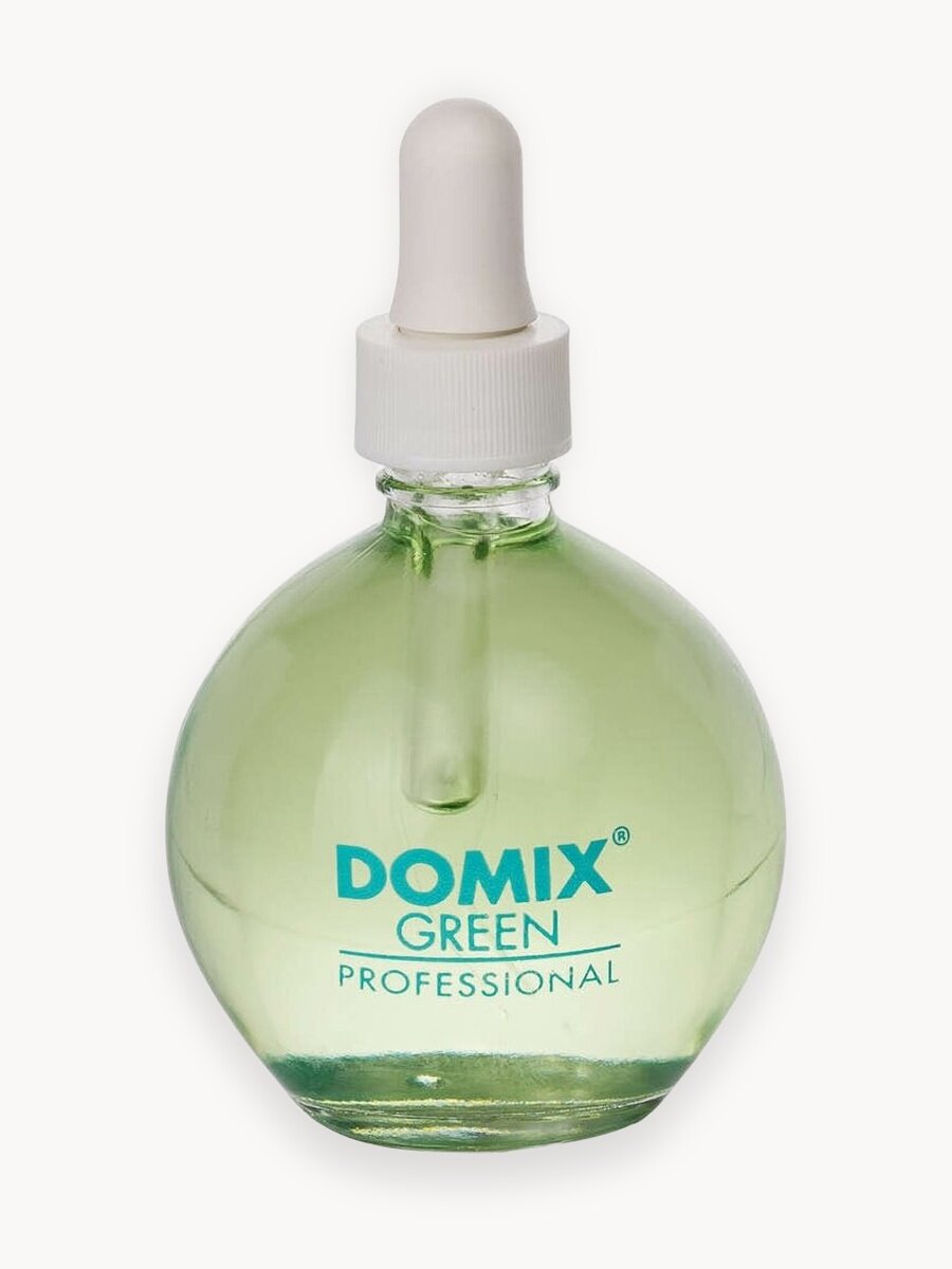Масло Domix Green Professional для ногтей и кутикулы, с пипеткой, питание, увлажнение, 75мл