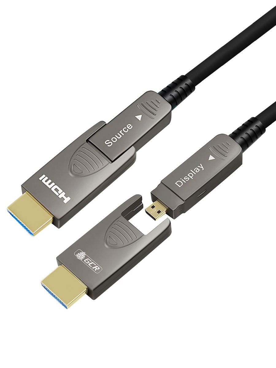 AOC кабель 2м оптический HDMI 2.1 GCR 8K 60Hz съемный HDMI + Micro HDMI 48 Гбит/с шнур для компьютера
