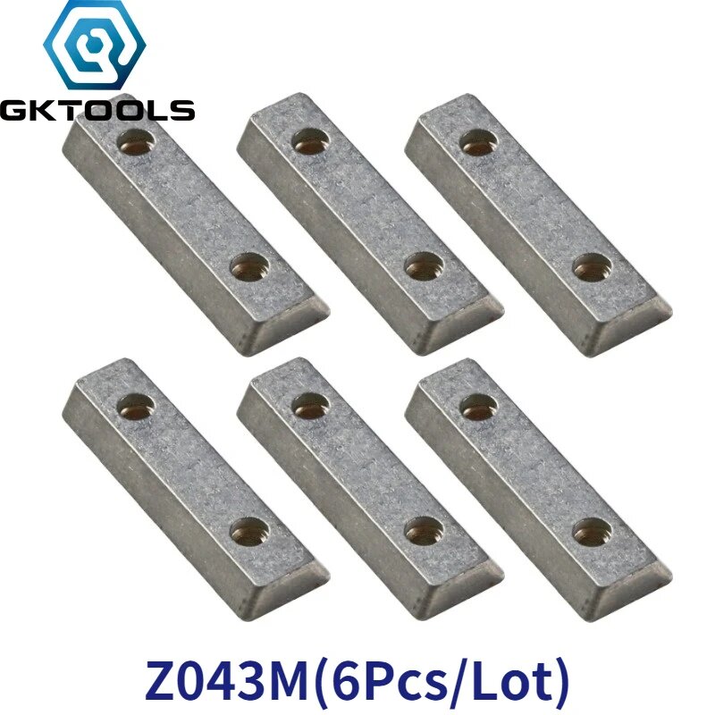GKTOOLS, 6 шт./лот, металлическая гайка с двумя прорезями, Z043M