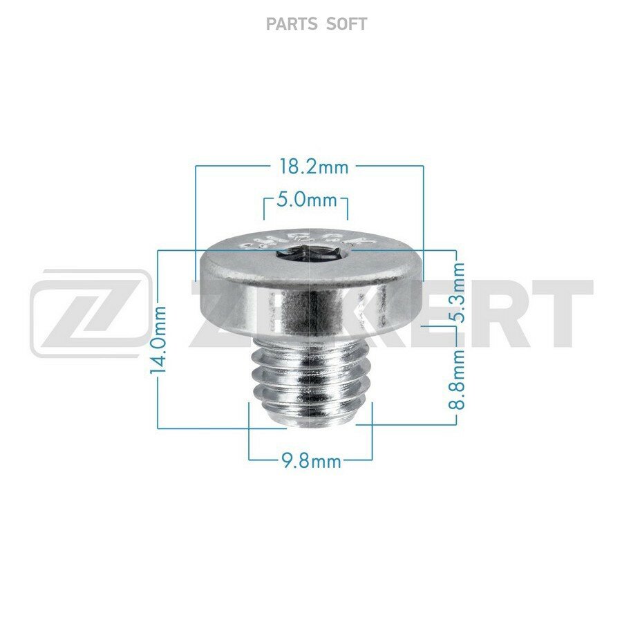 Болт слива масла М10x1,5 Toyota Zekkert ZEKKERT BE3575 | цена за 1 шт
