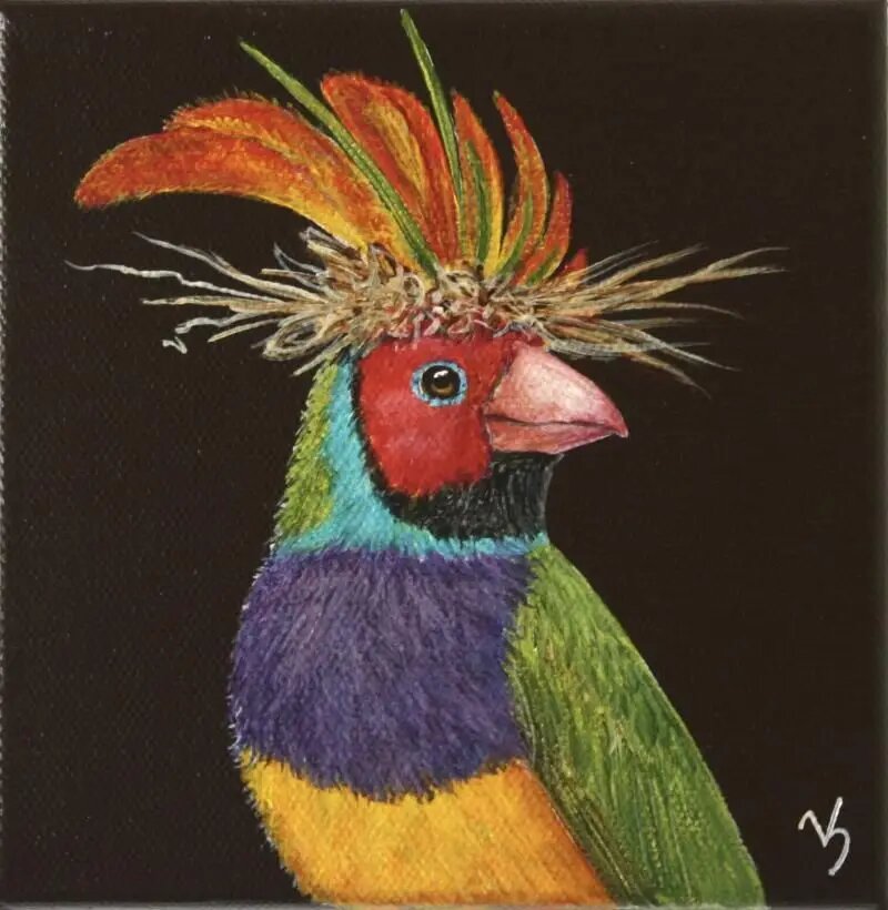 Живописный постер с животными PANTINGART PF86336, 20x20cm No Frame