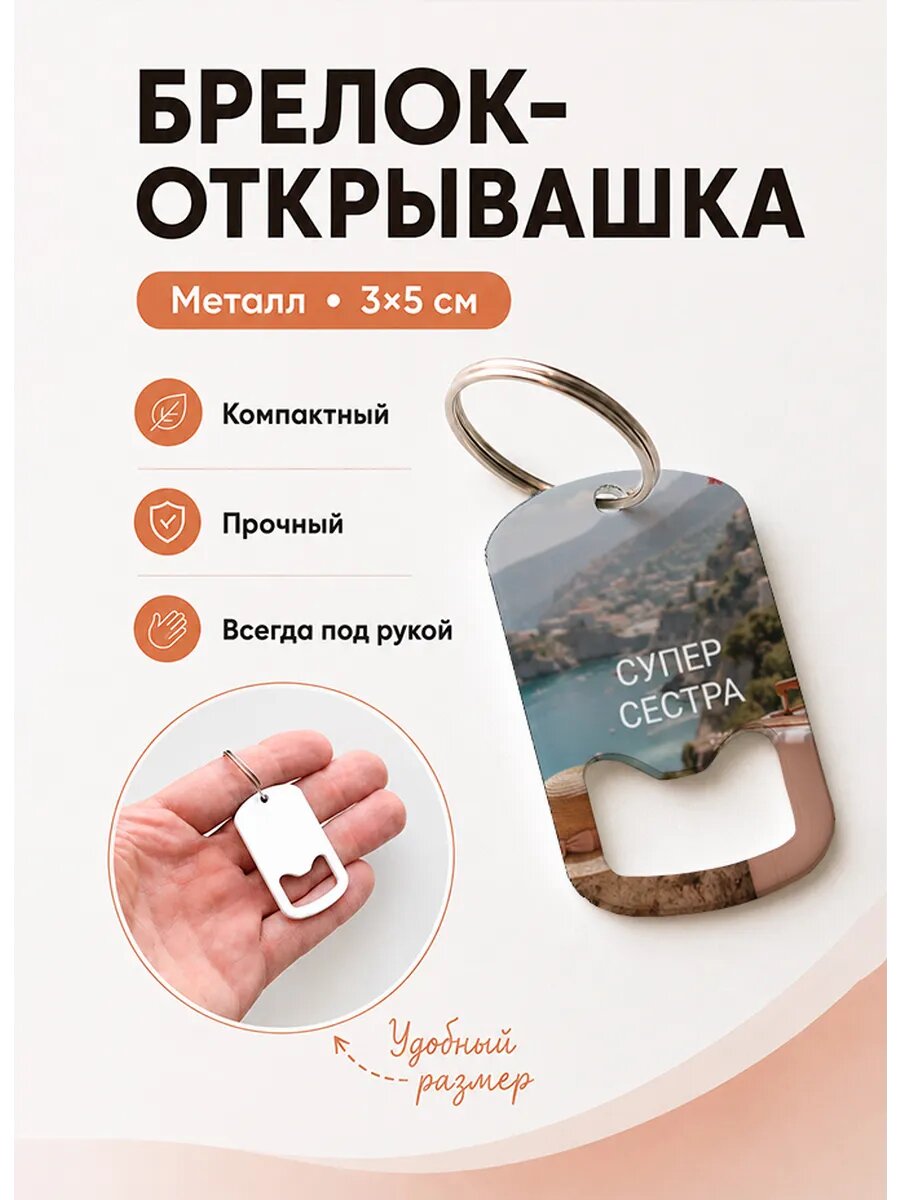 Брелок открывашка "Чемодан у Моря"
