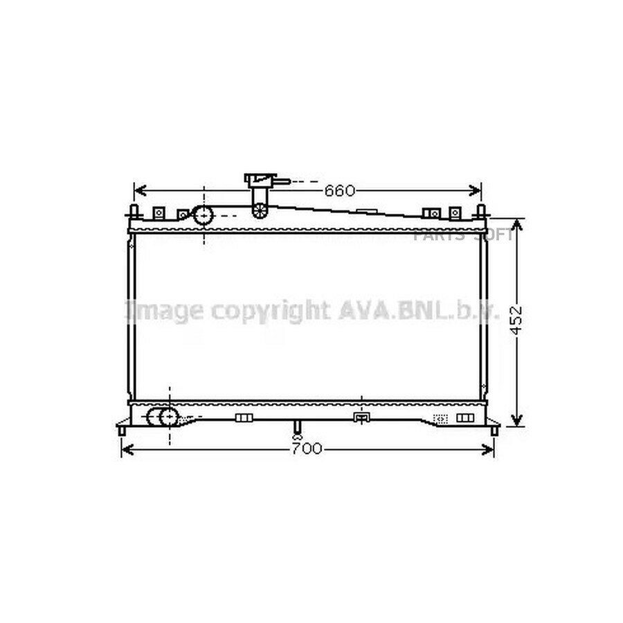 AVA MZ2160_радиатор системы охлаждения!\ Mazda 6 1.8/2.0 02> от официального дистрибьютора, AVA, артикул MZ2160