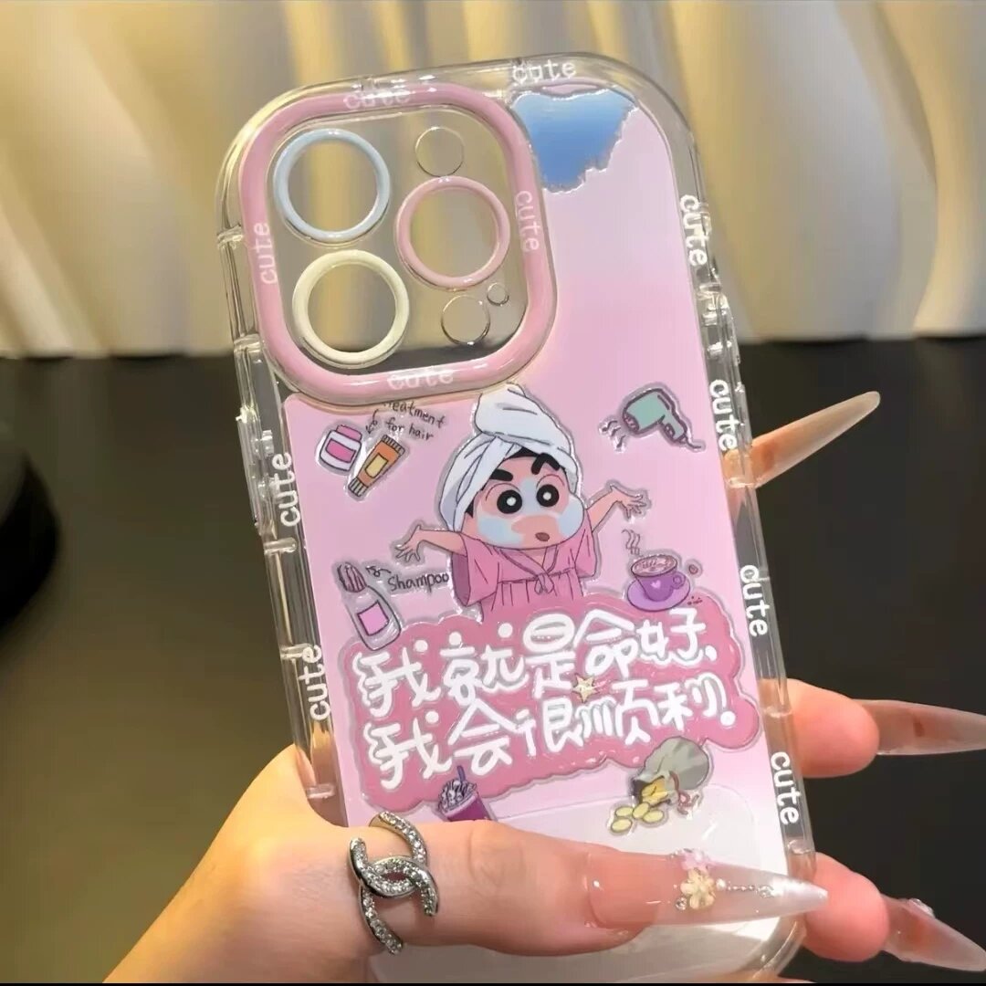 IPhone X Милый мультяшный чехол из ПУ-кожи - Ударопрочный полный покрытие, мягкая защитная конструкция для Apple iPhone