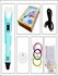 3D-ручка 3D PEN-2 для PLA/ABS пластика с дисплеем, синего цвета. Отлично подходи...