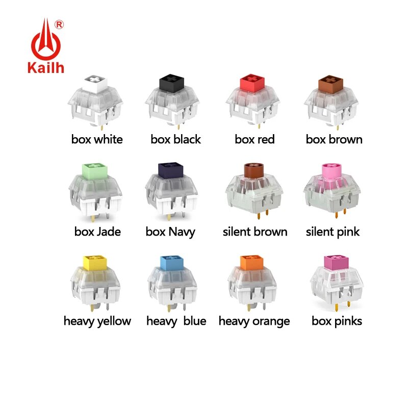 Механические переключатели Kailh Box Black 3-контактные (10шт)