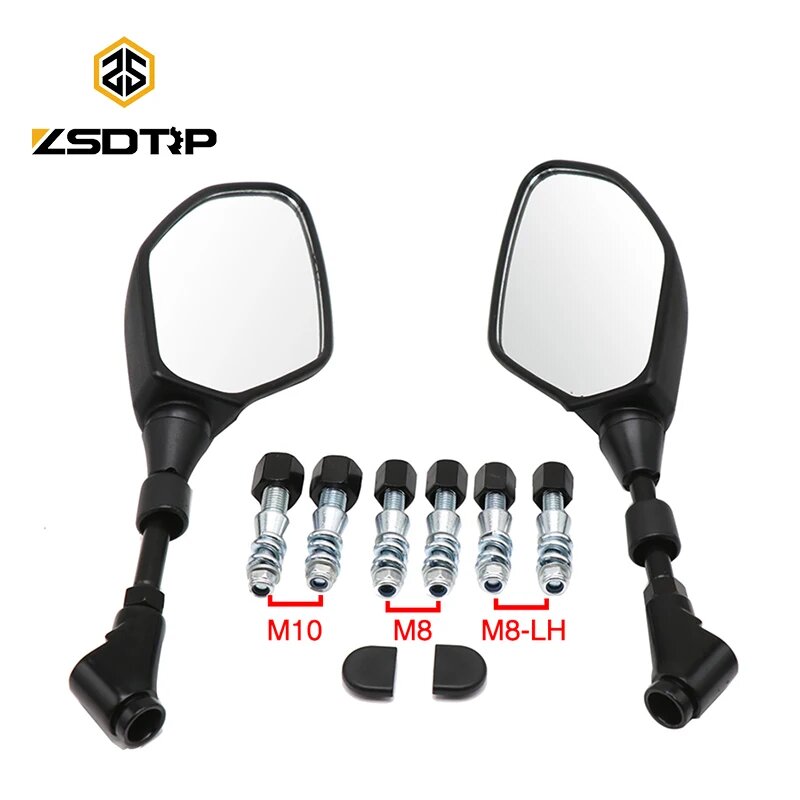 ZSDTRP M8 M10 зеркала заднего вида для YAMAHA MT01 MT03 MT-07 MT-09/Tracer FJ09 MT10 Tracer 900 мотоциклетные зеркала заднего вида