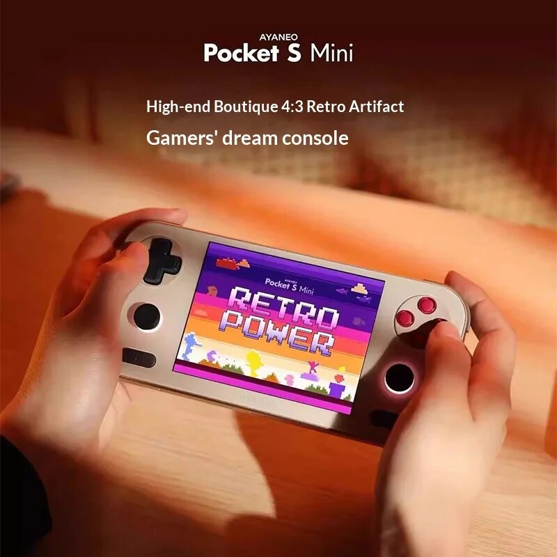 Портативная игровая консоль AYANEO Pocket S Mini G3X Rachel Edition, ретро-консоль, 16+512 ГБ, 4,2-дюймовый ЖК-экран, геймпад