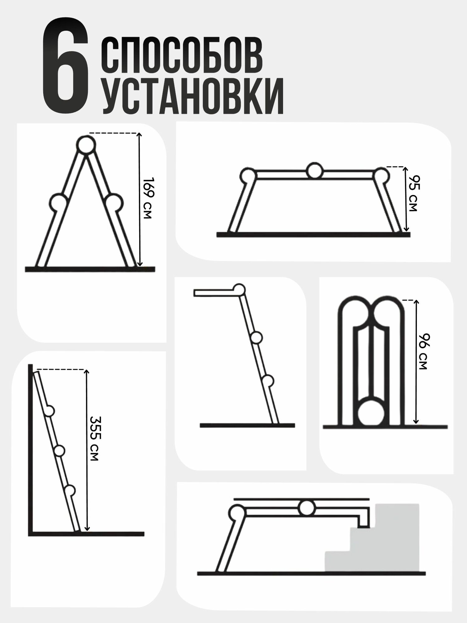 Лестница-трансформер 4х3 Pro. Для работ на высоте, профиль 2 мм — фото 1