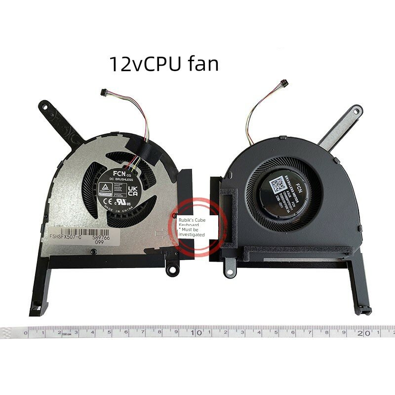 Подходит для вентилятора охлаждения Asus TUF Tianxuan 3 F15 FX507Z FA507R FX707ZR FA707R [►Совершенно новый](Оригинал)