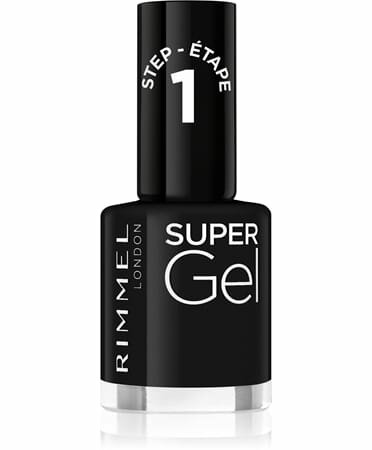 Лак для ногтей Rimmel Super Gel, оттенок 070 Black Obsession, 12 мл