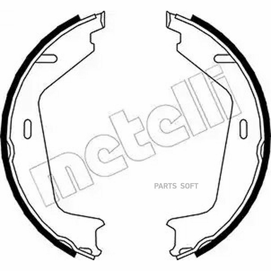 Колодки тормозные, барабанные METELLI 530479