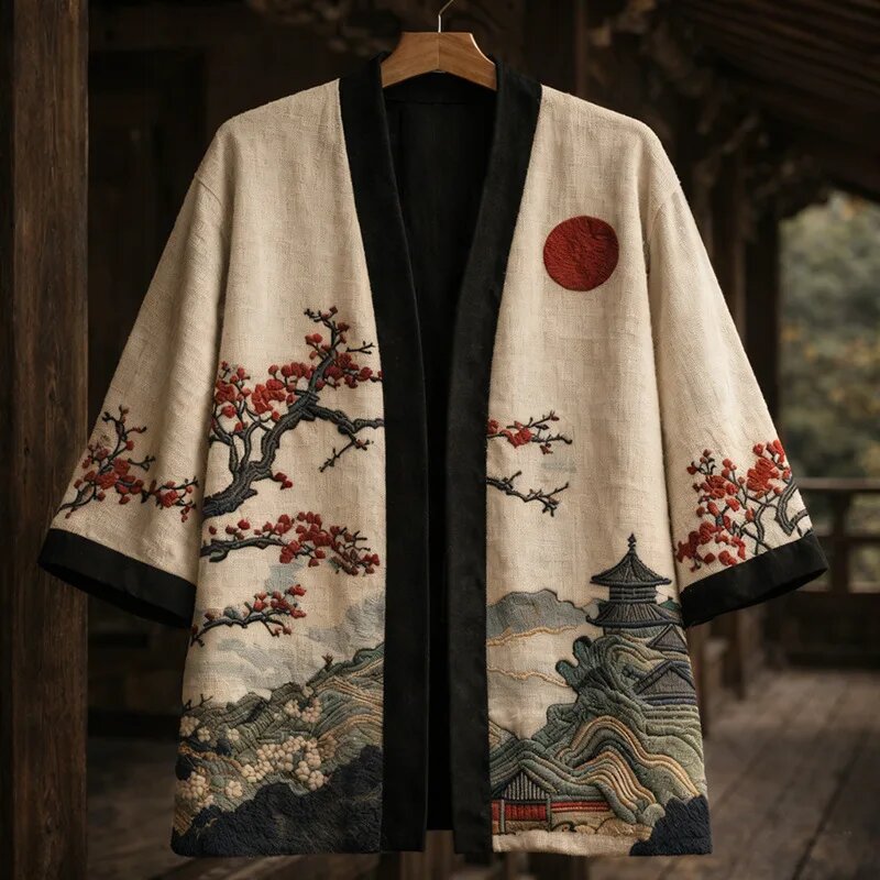 Женский кардиган японский стиль, kimono, M