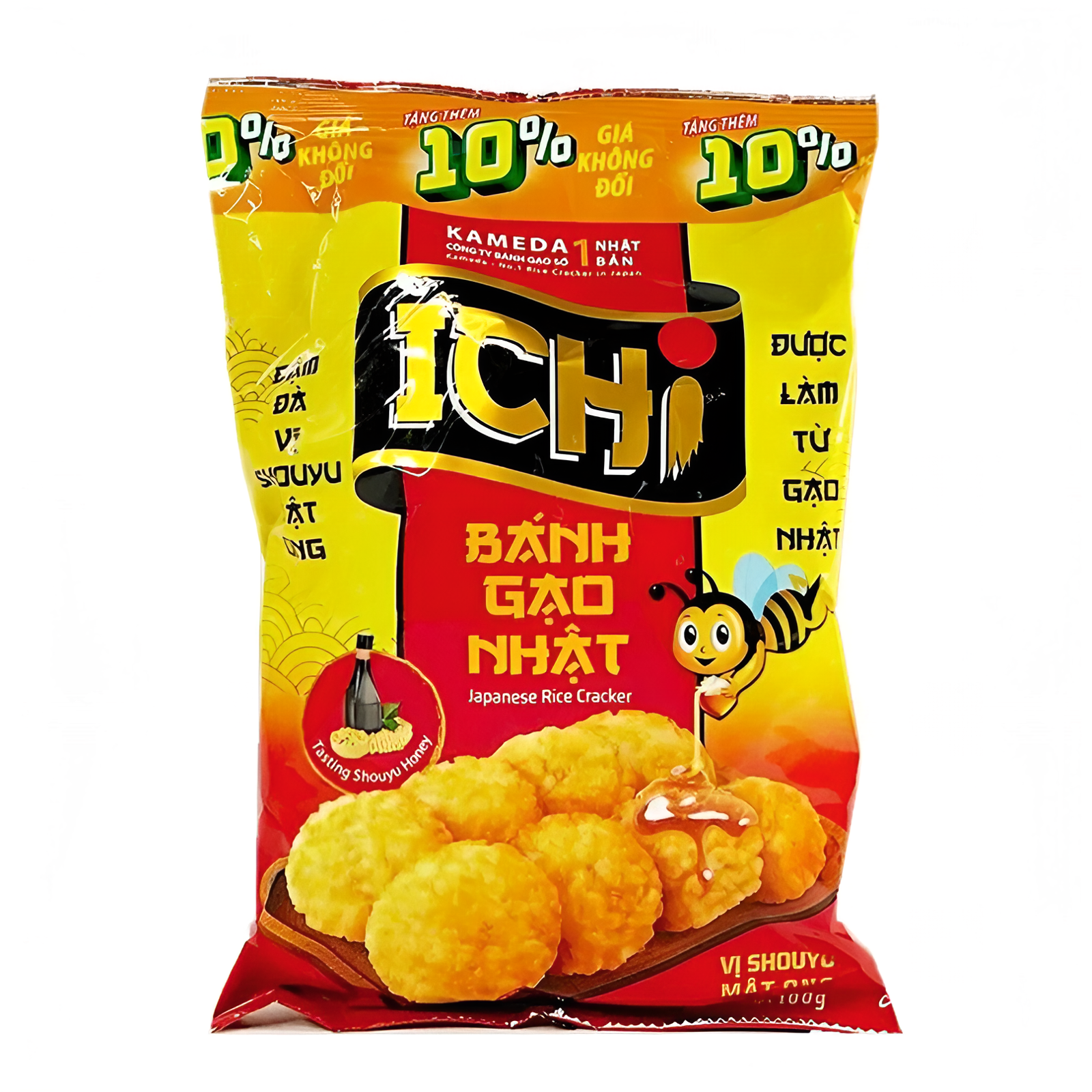 Печенье рисовое с медом и соевым соусом ICHI, 100 г, Вьетнам