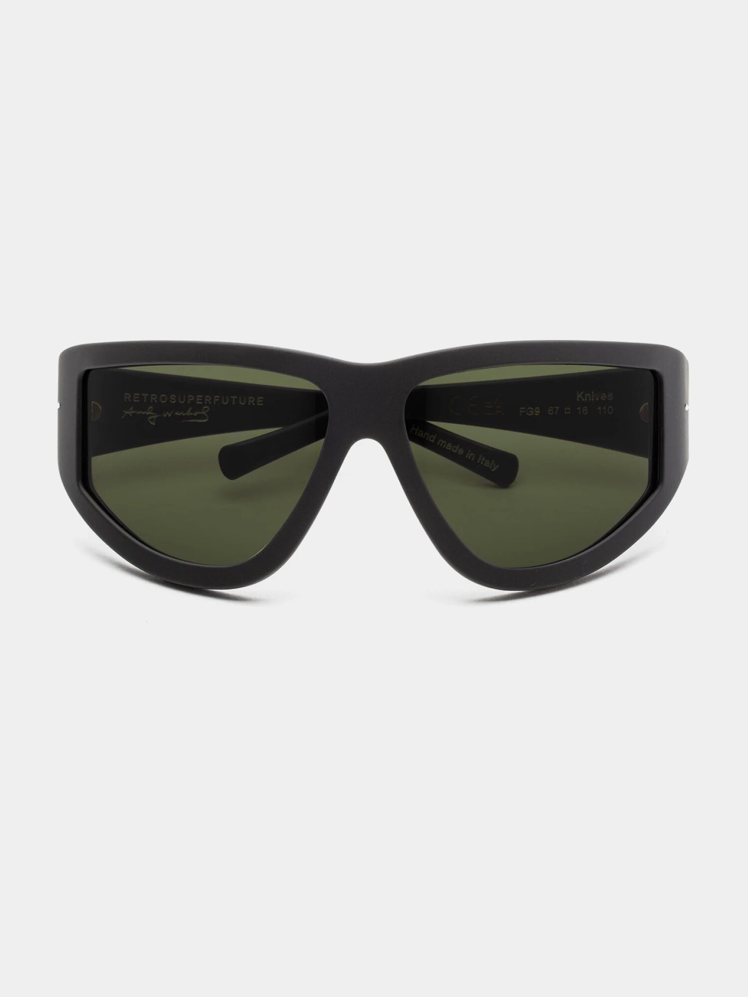 Очки RETROSUPERFUTURE Andy Warhol Knives Black Matte, Черный, One size